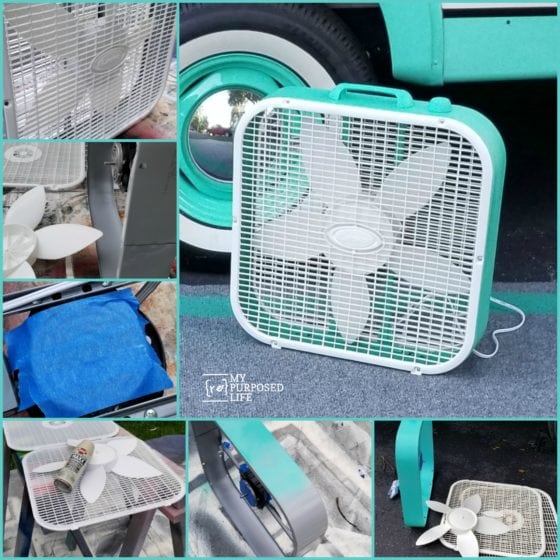Customized Plastic Fan | Easy Spray Paint Project - My Repurposed Life®