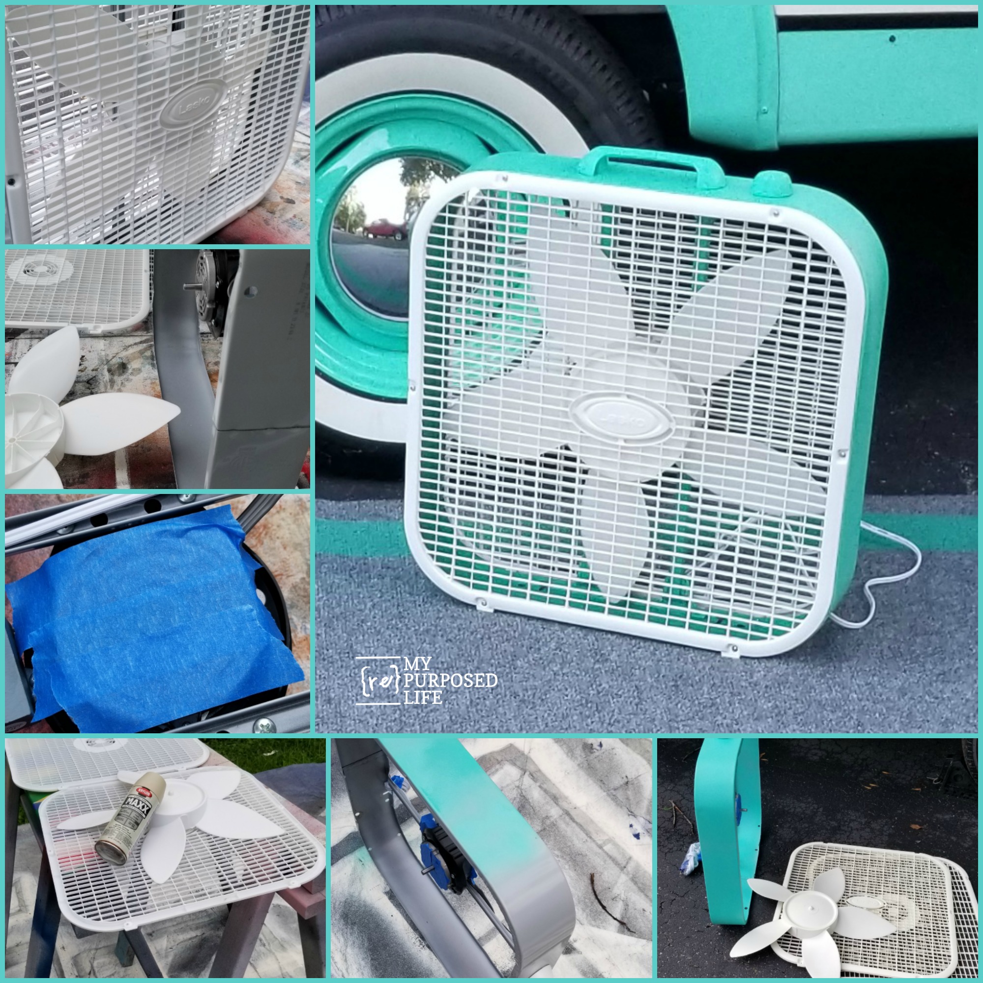 Customized Plastic Fan | Easy Spray Paint Project - My Repurposed Life®