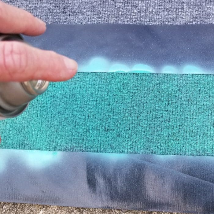Stenciled Outdoor Rug - My Repurposed Life®