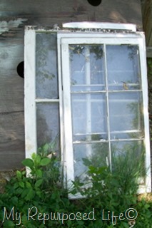 Repurposed window cabinet