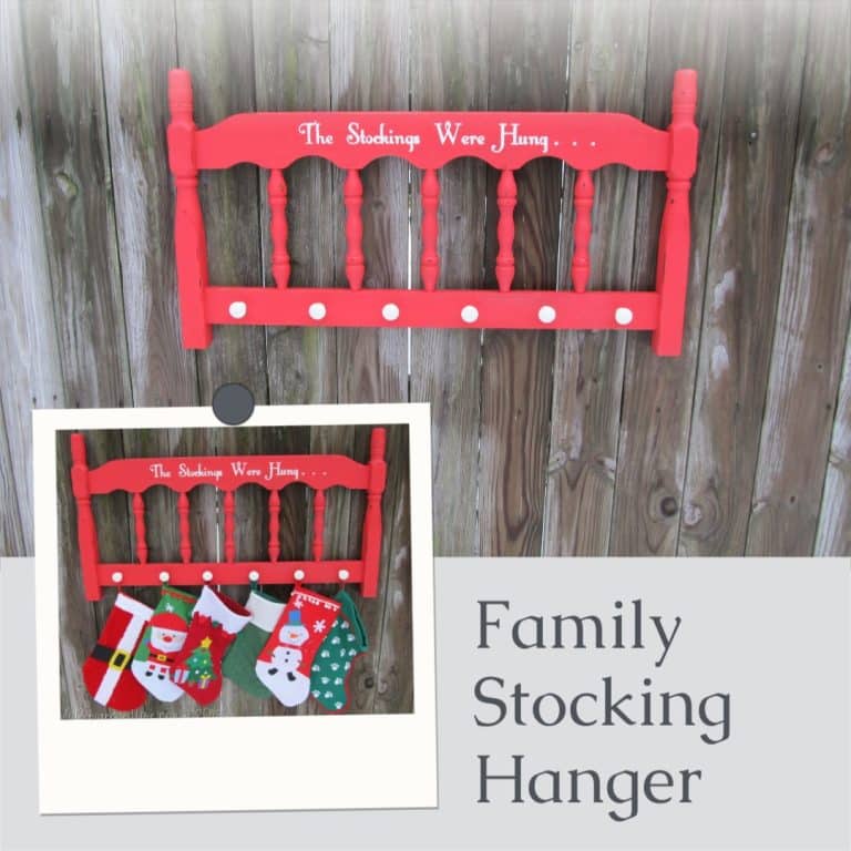 Christmas Stocking Shelf - My Repurposed Life® Rescue Re-imagine Repeat