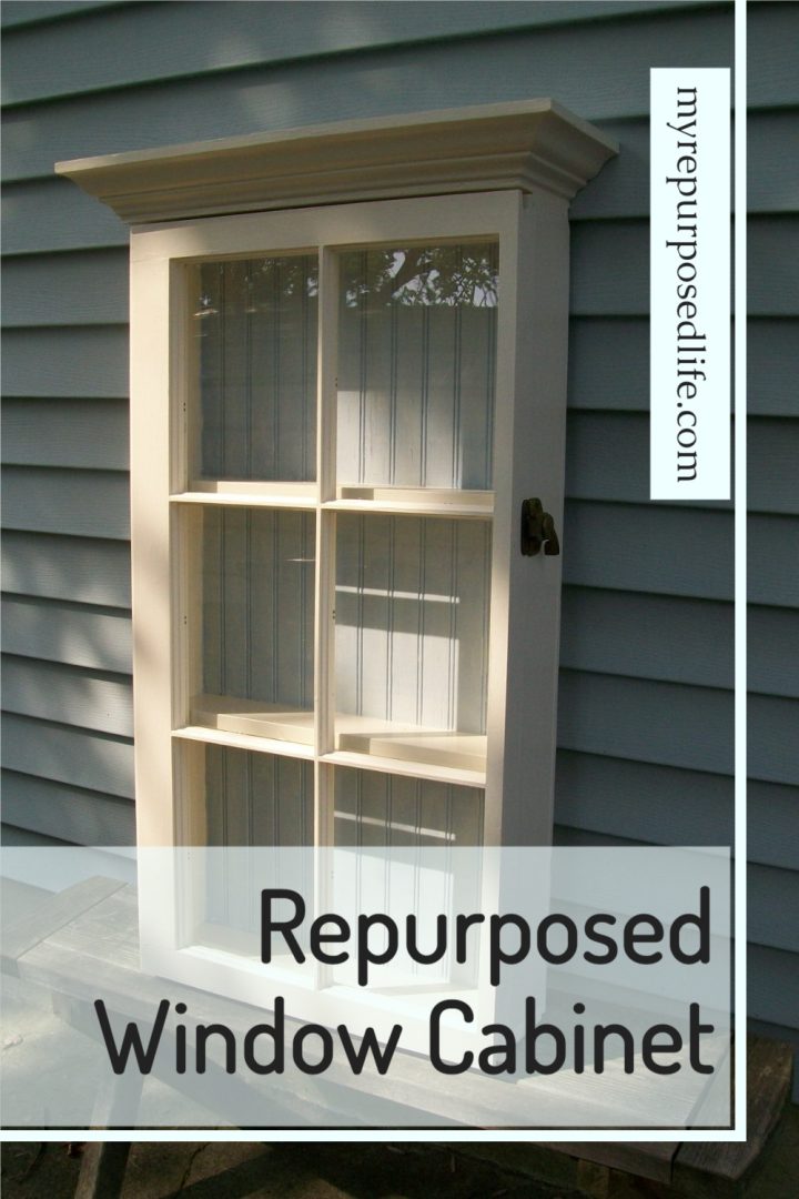 Repurposed window cabinet