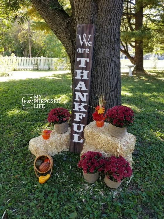 Large Thankful Sign, a leaner for your Porch - My Repurposed Life®