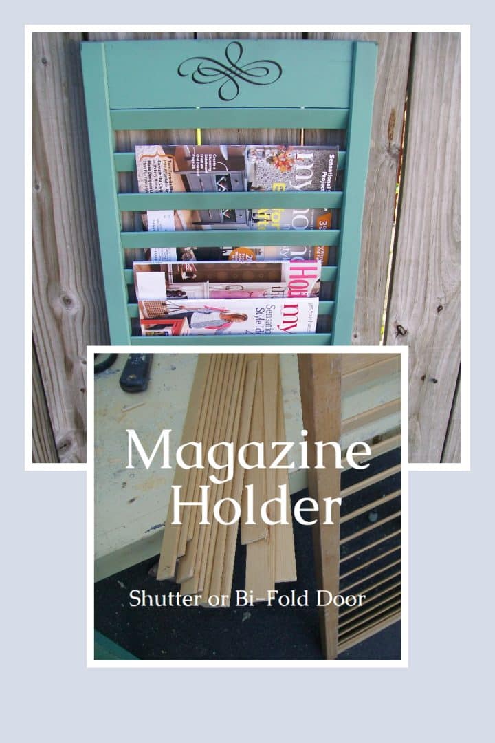 Repurposed Shutter (Magazine Rack) - My Repurposed Life®