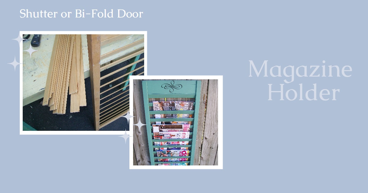 Repurposed Shutter (Magazine Rack) - My Repurposed Life®