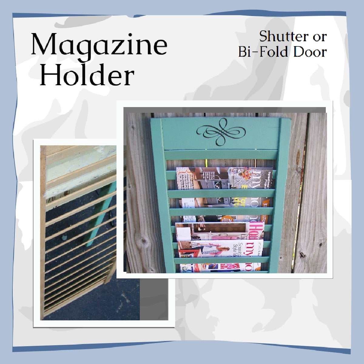 Repurposed Shutter (Magazine Rack) - My Repurposed Life®