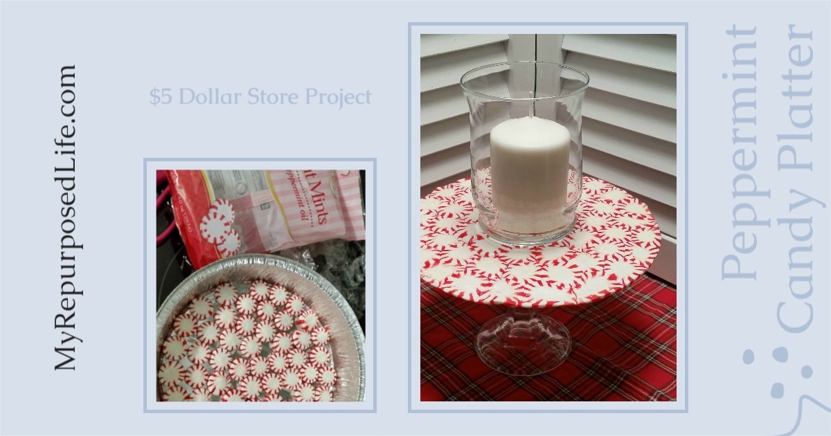 DIY Peppermint Platter for Holiday Celebrations - My Repurposed Life®