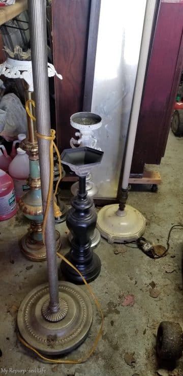 Repurposed Lamp Metal Plant Stand - My Repurposed Life®