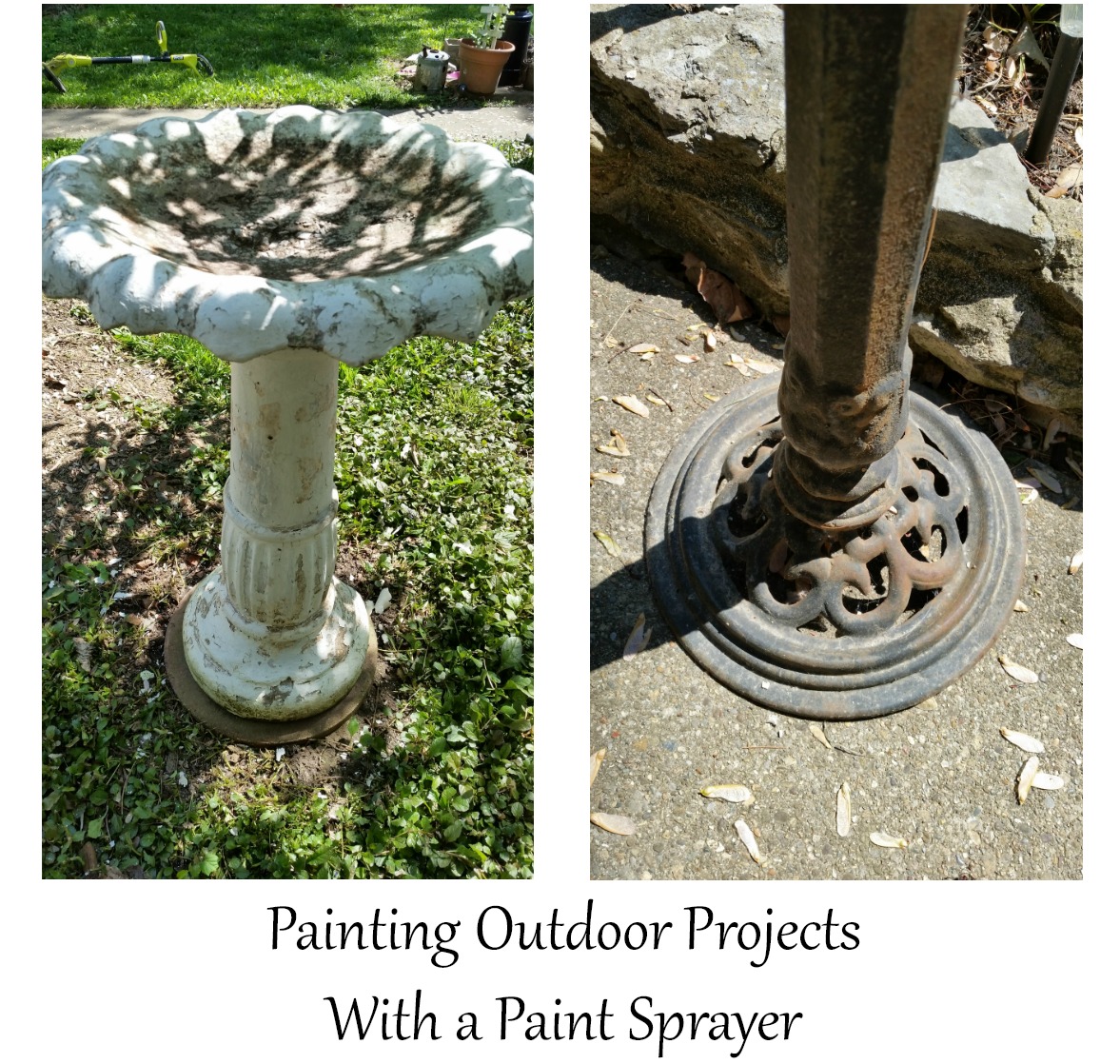 Using a Paint Sprayer for Outdoor Projects - My Repurposed Life®