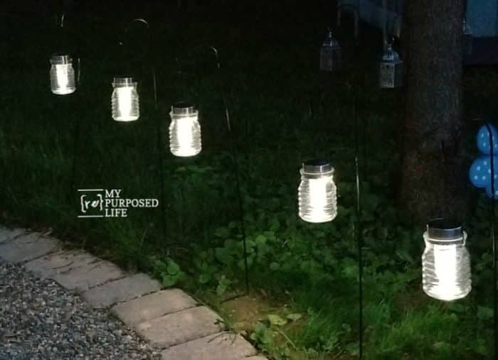 Hanging Solar Lights | Small Lanterns - My Repurposed Life®