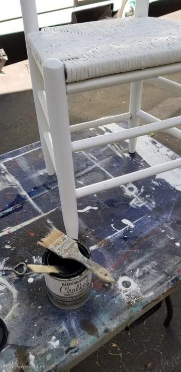 Glazed Ladder Back Chairs - My Repurposed Life®