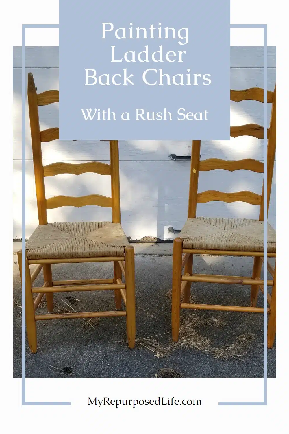 Glazed Ladder Back Chairs - My Repurposed Life®