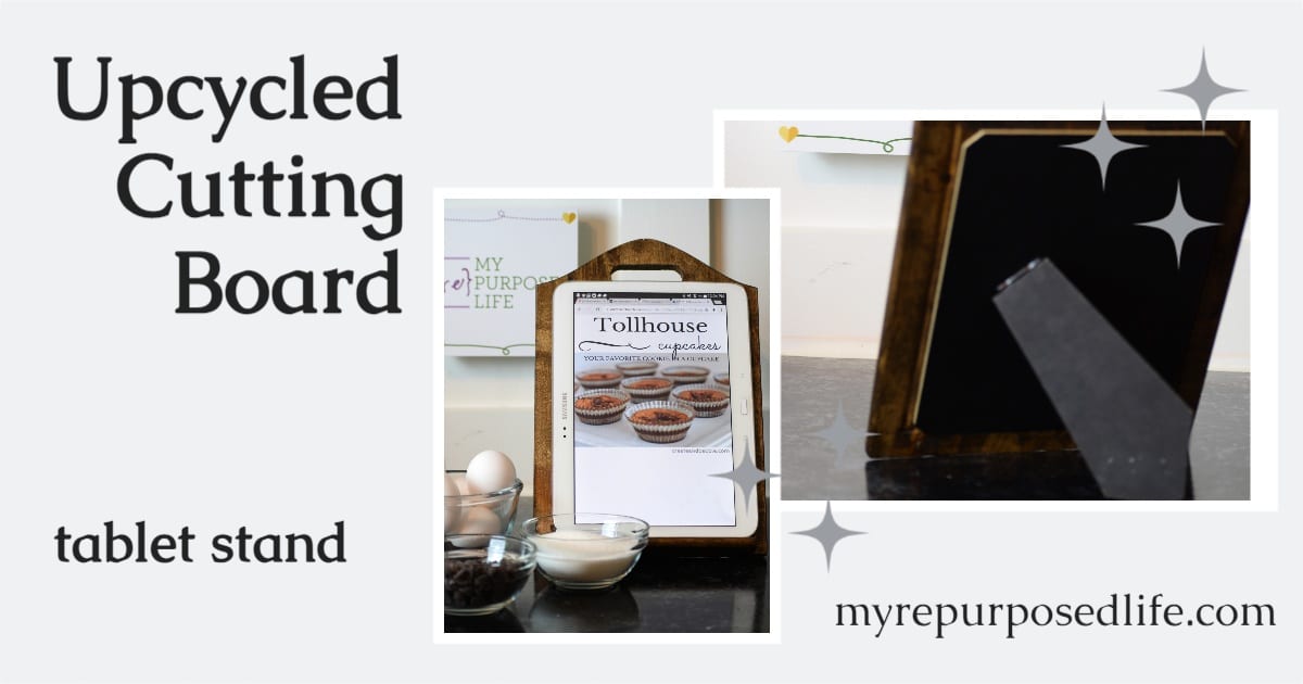 iPad stand | easy Thrift Store Decor project - My Repurposed Life®