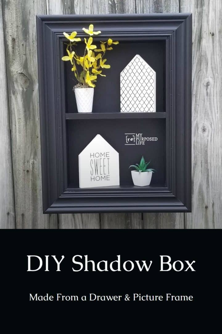 Repurposed Drawer Shadow Box - My Repurposed Life®