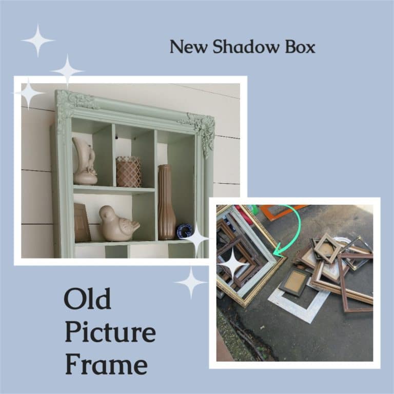 Thrift Store frame shadow box tutorial - My Repurposed Life® Rescue Re ...