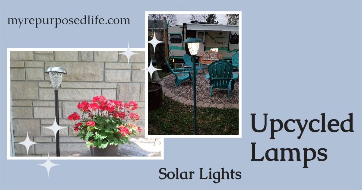 Repurposed Floor Lamp Solar Light (Easy Outdoor DIY Idea)