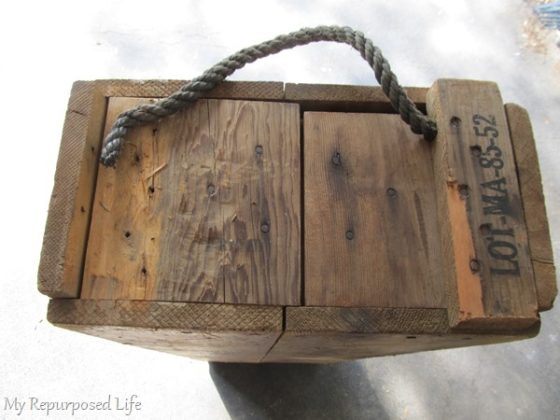 Repurposed Vintage Ammo Box Coffee Table - My Repurposed Life®