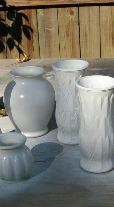 Spray Painting Glassware and Vases - My Repurposed Life®
