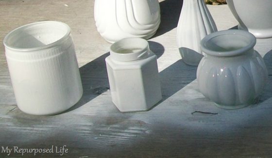 Spray Painting Glassware and Vases - My Repurposed Life®