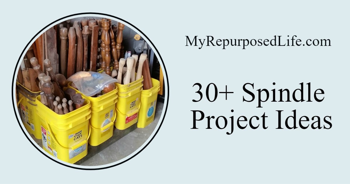 Wooden Spindle Project Ideas - My Repurposed Life®