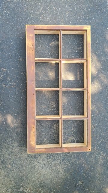 Shadow Box Hook Shelf | Repurposed Window - My Repurposed Life®