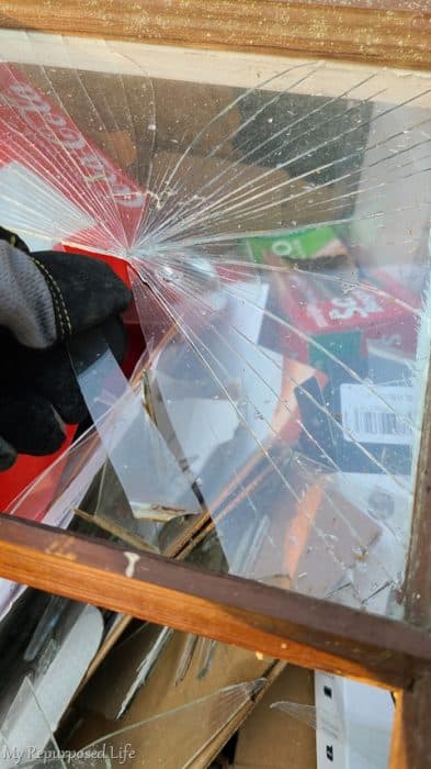 Shadow Box Hook Shelf | Repurposed Window - My Repurposed Life®