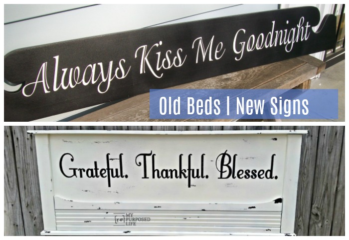 Old Beds | New Signs - My Repurposed Life®