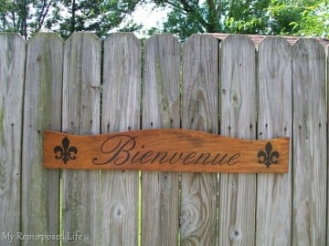 Repurposed Headboard Sign - My Repurposed Life®