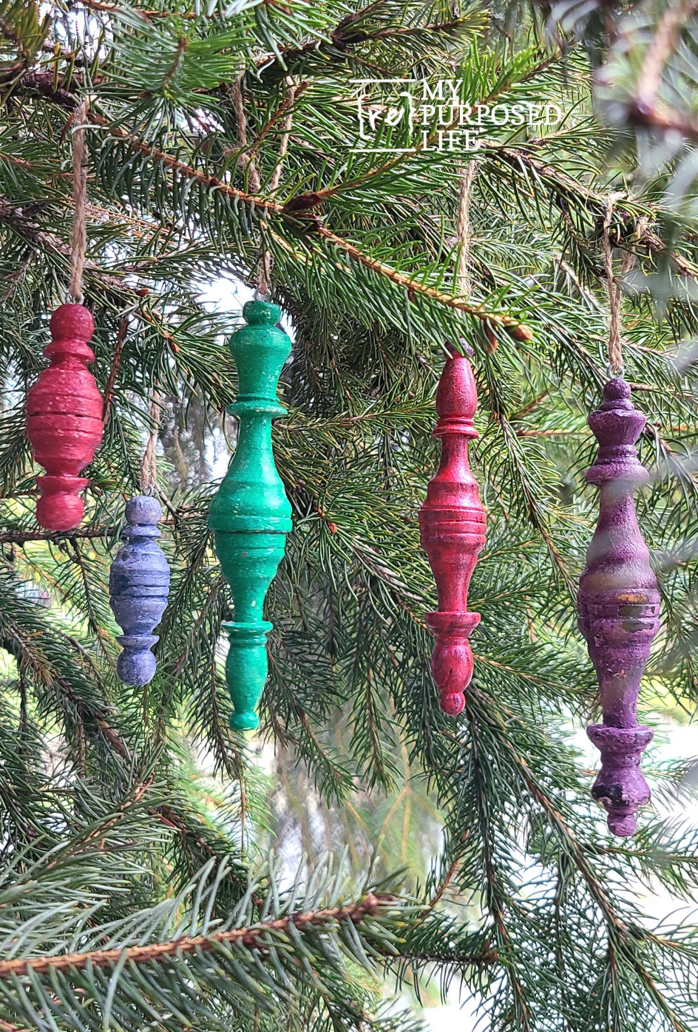 Spindle Ornaments | Repurposed Chess Pieces - My Repurposed Life®