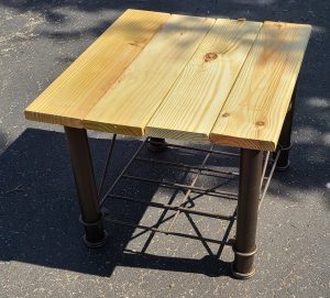 upcycled metal table | outdoor coffee table - My Repurposed Life®