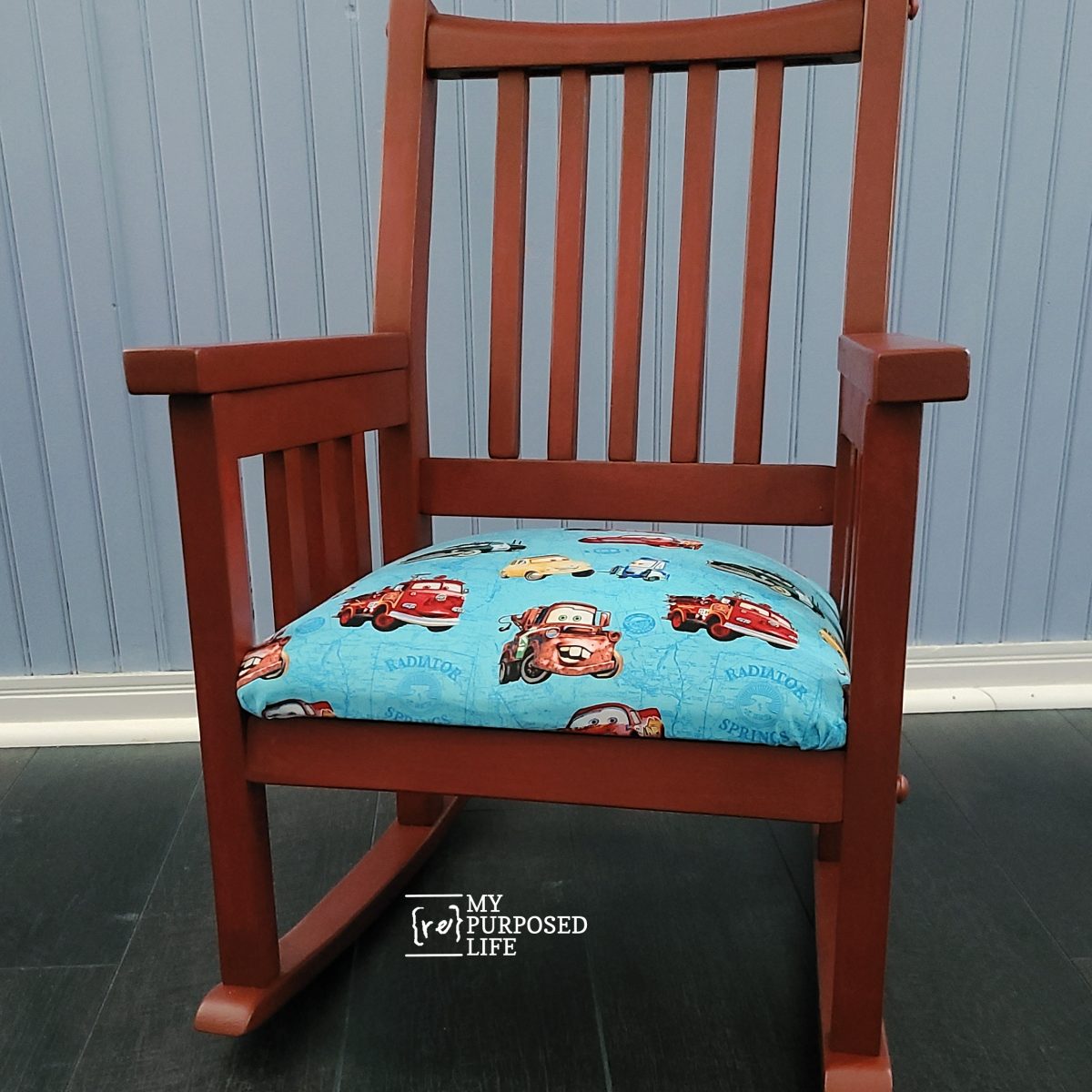 Boys Rocking Chair | Lightning McQueen - My Repurposed Life®