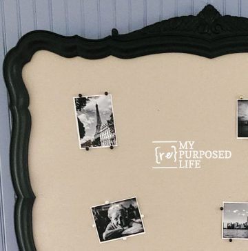 Plastic Mirror | Bulletin Board - My Repurposed Life® Rescue Re-imagine ...