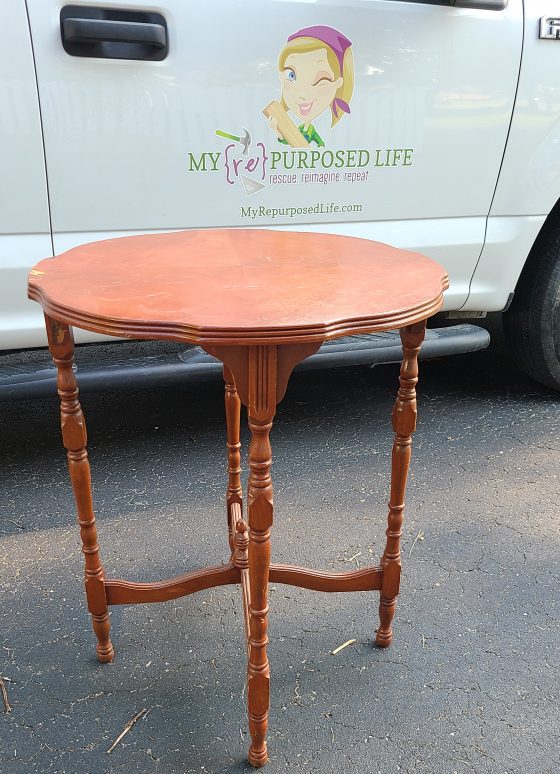 Antique Side Table Makeover - My Repurposed Life®