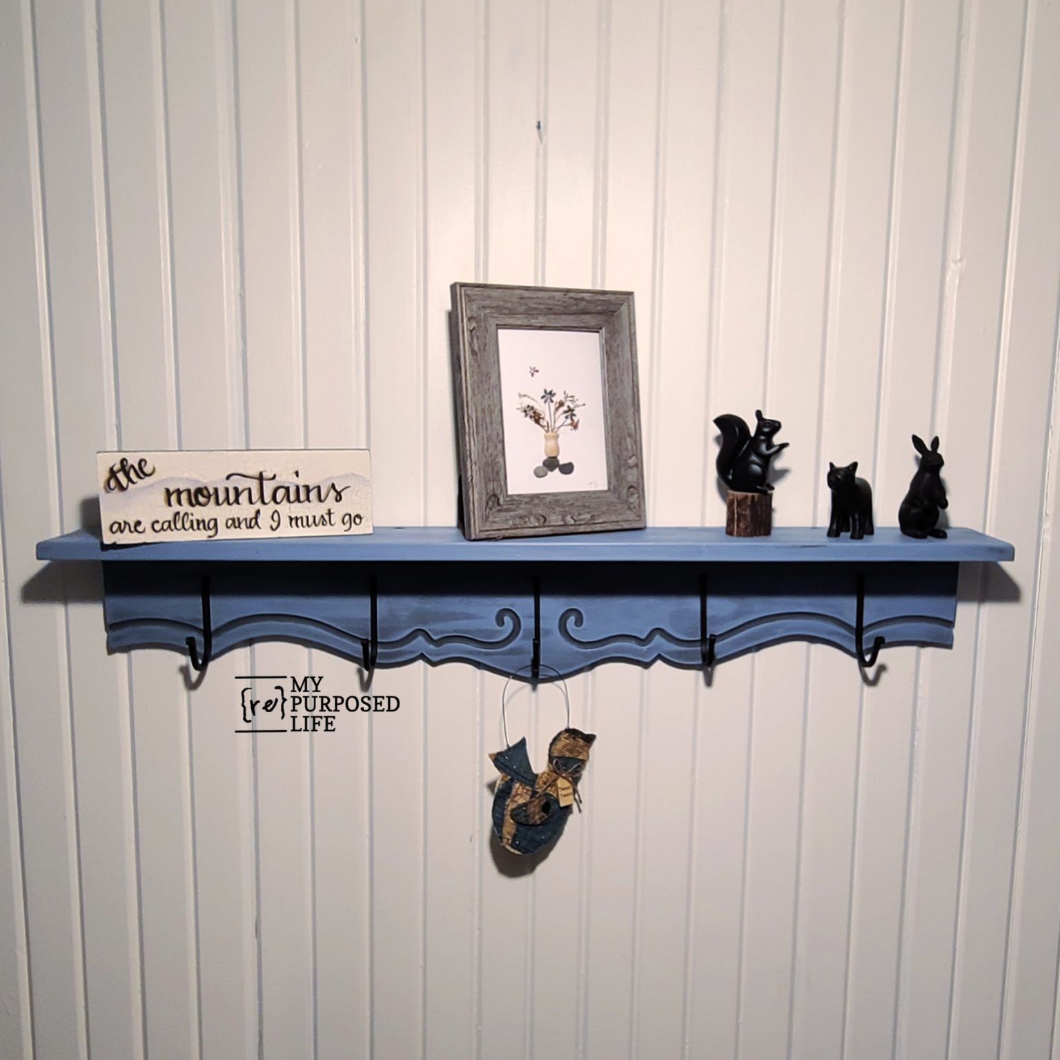 Reclaimed Wood Valance Shelf - My Repurposed Life®