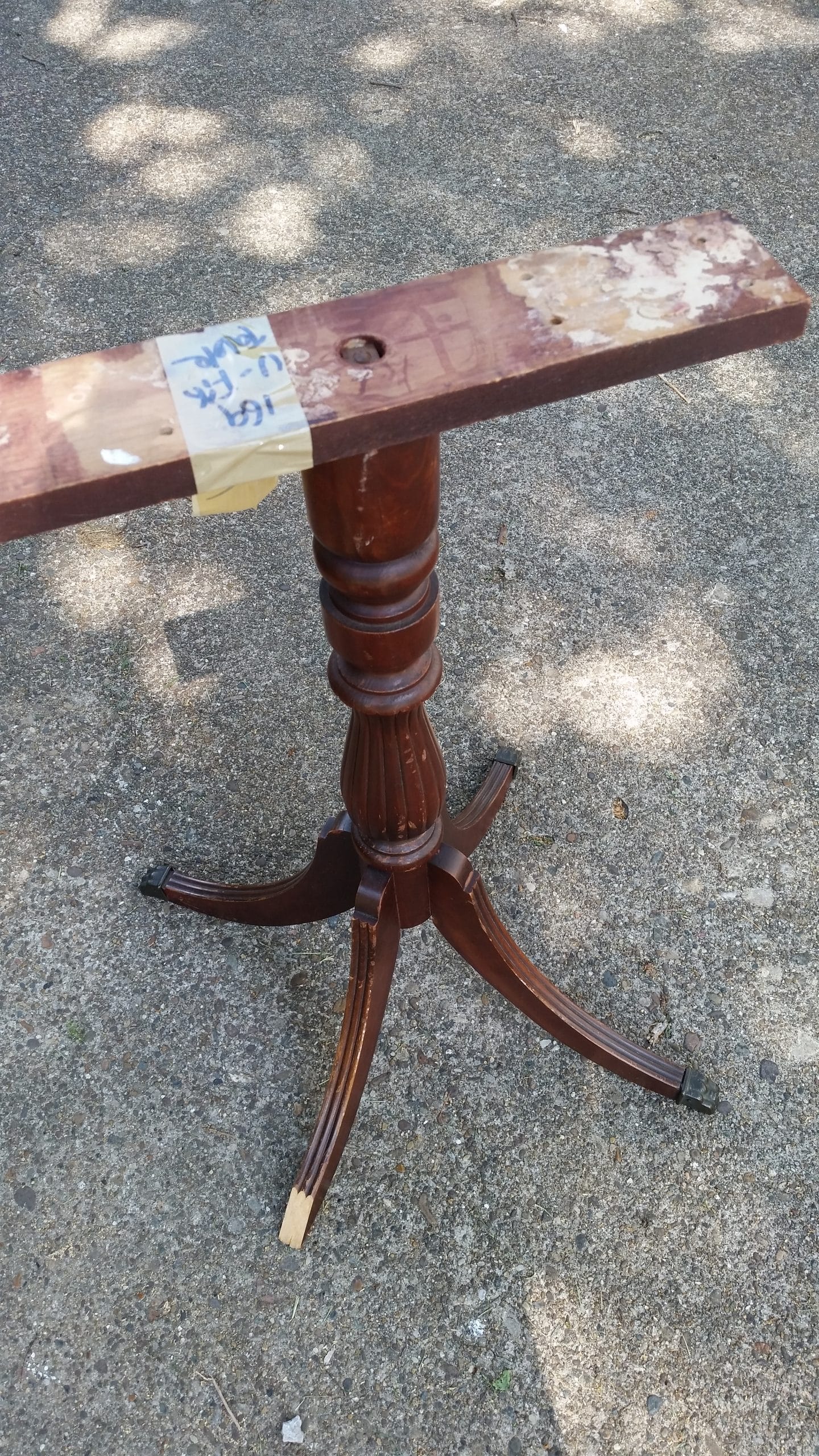 Small claw foot table - My Repurposed Life®