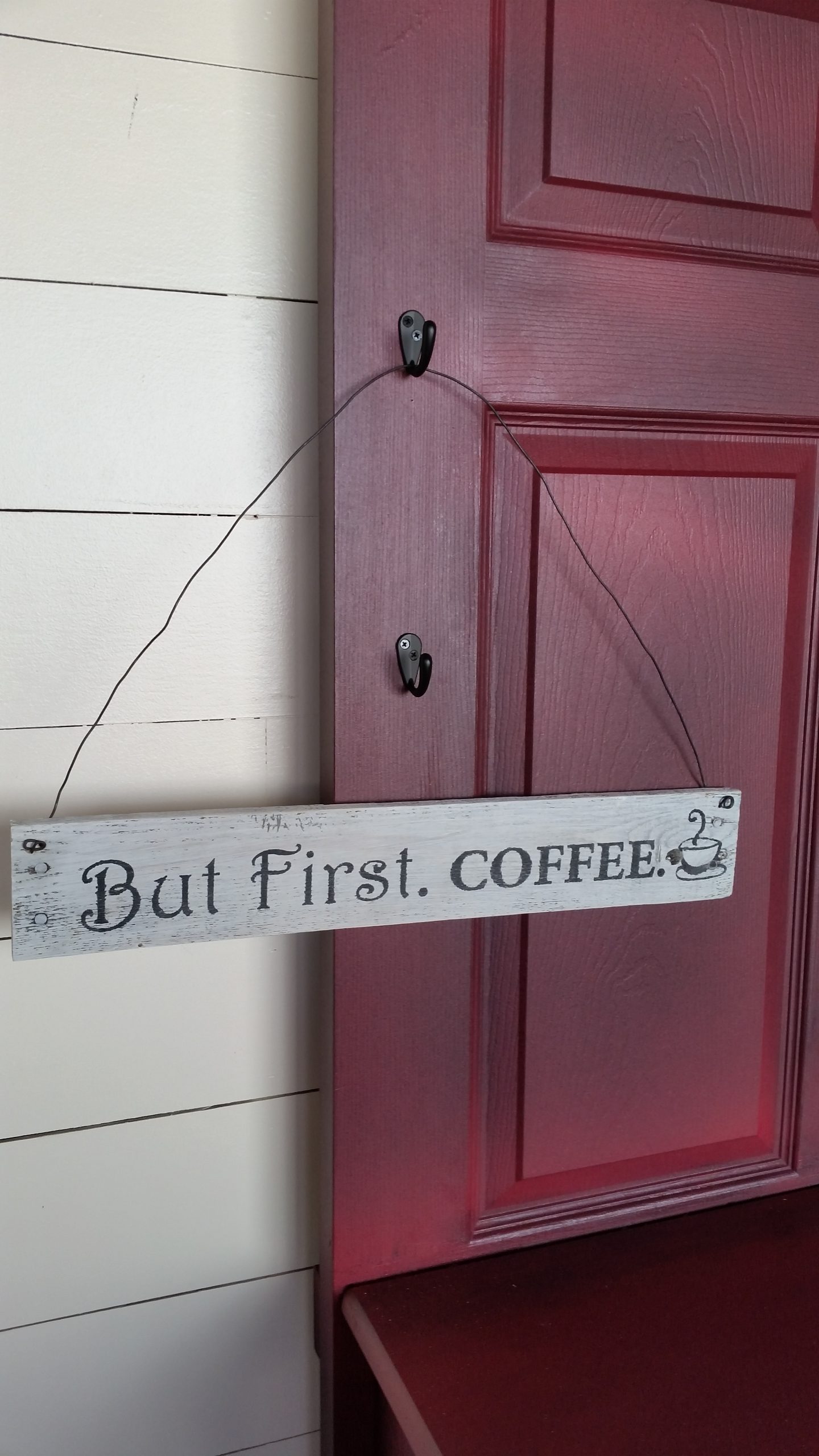 How To: Easy Pallet Sign | But First. Coffee - My Repurposed Life®