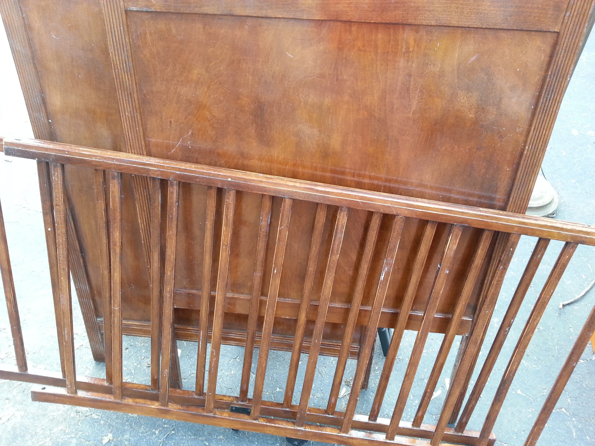 DIY Dog Gate {crib rails} - My Repurposed Life®