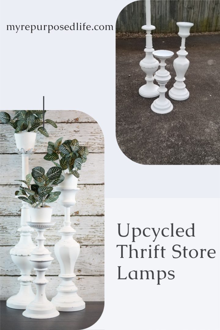 Repurposed Lamp Metal Plant Stand - My Repurposed Life®