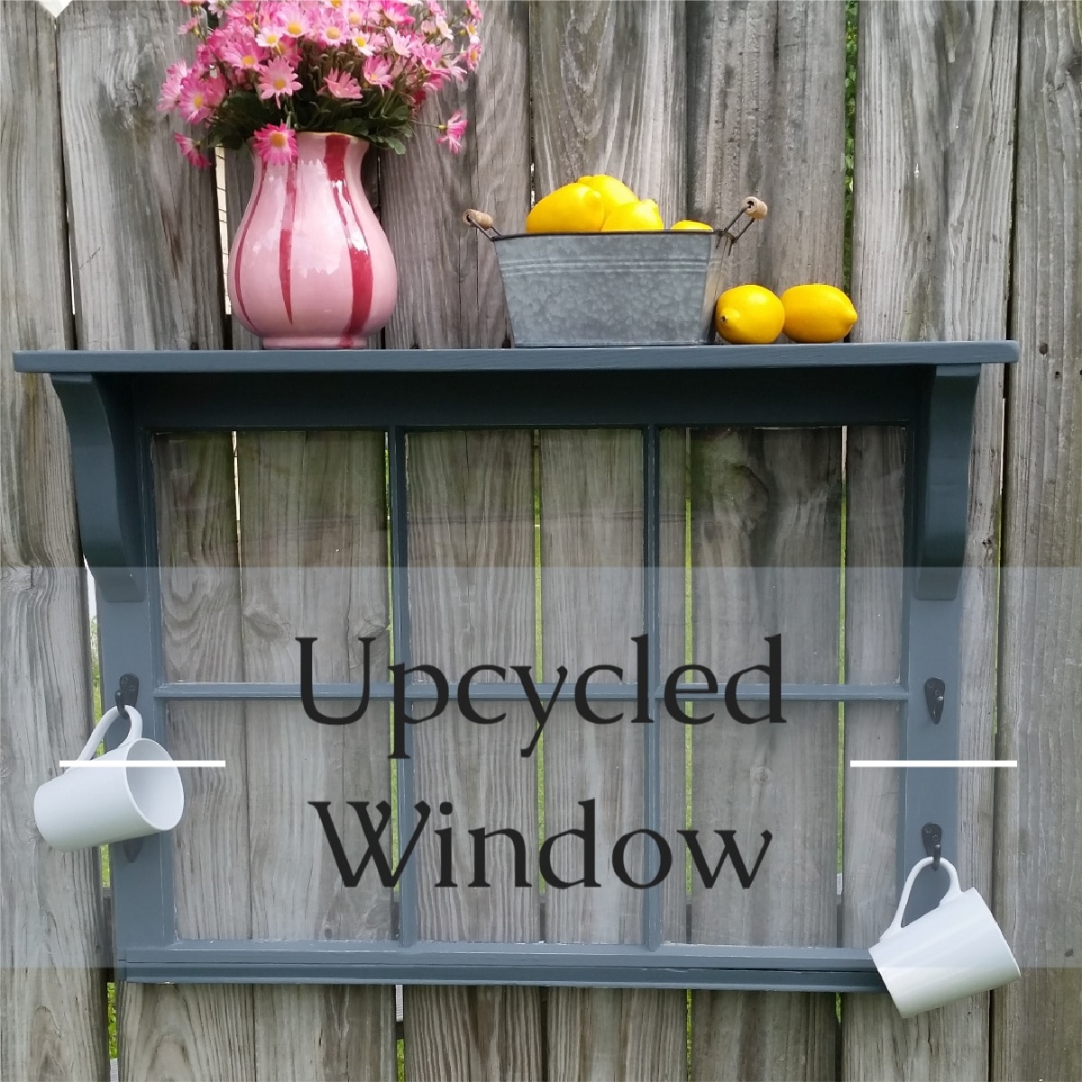 Gray Window Shelf - My Repurposed Life®