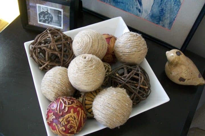 Decorative jute balls - My Repurposed Life®