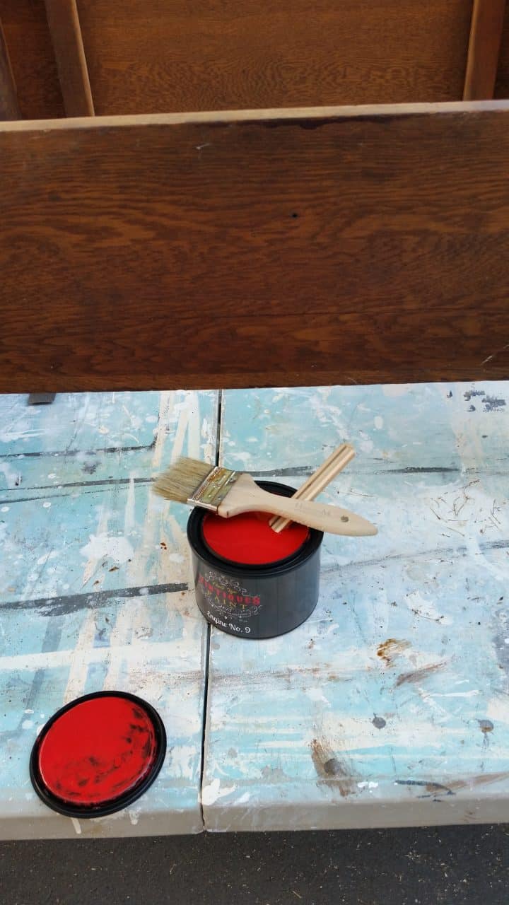 Library table makeover - My Repurposed Life®