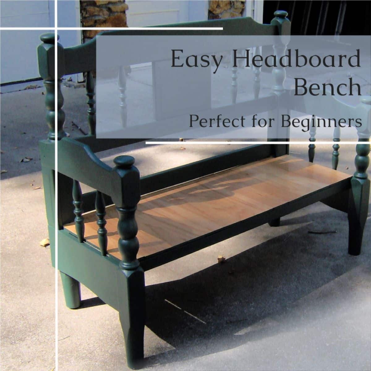 Easy Headboard Bench - My Repurposed Life®