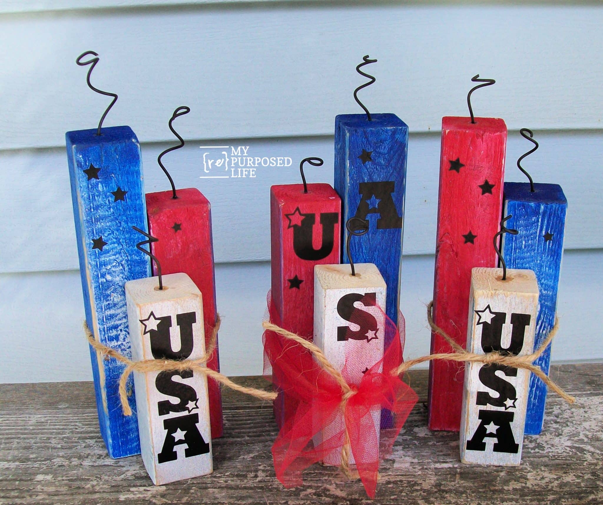 Easy Peasy Wooden Firecrackers - My Repurposed Life®
