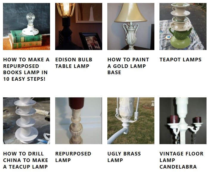 Repurposed Lamp Metal Plant Stand - My Repurposed Life®