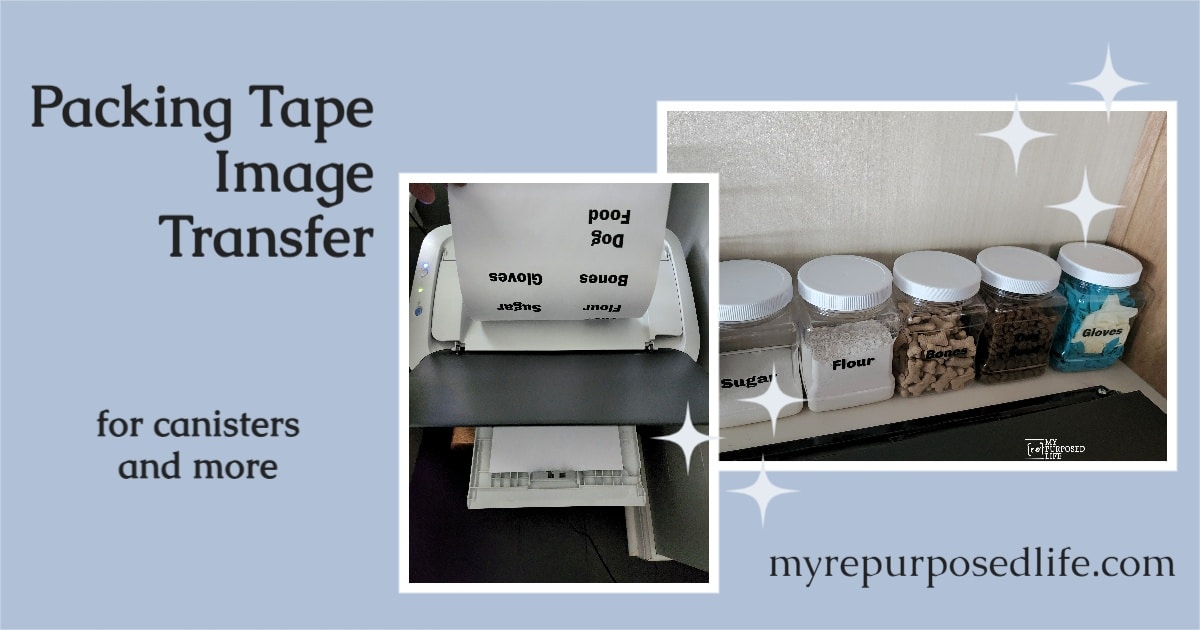 Packing Tape Image Transfer Stickers - My Repurposed Life®