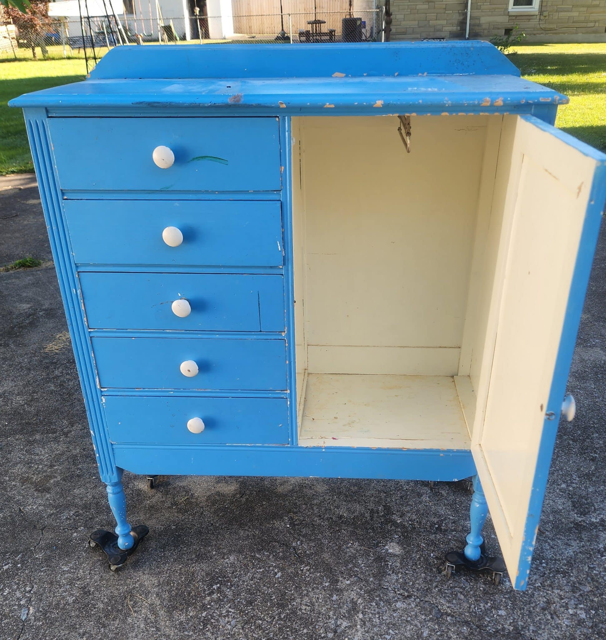 Antique Wardrobe Makeover - My Repurposed Life®