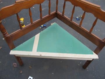 Headboard Corner Bench - My Repurposed Life®