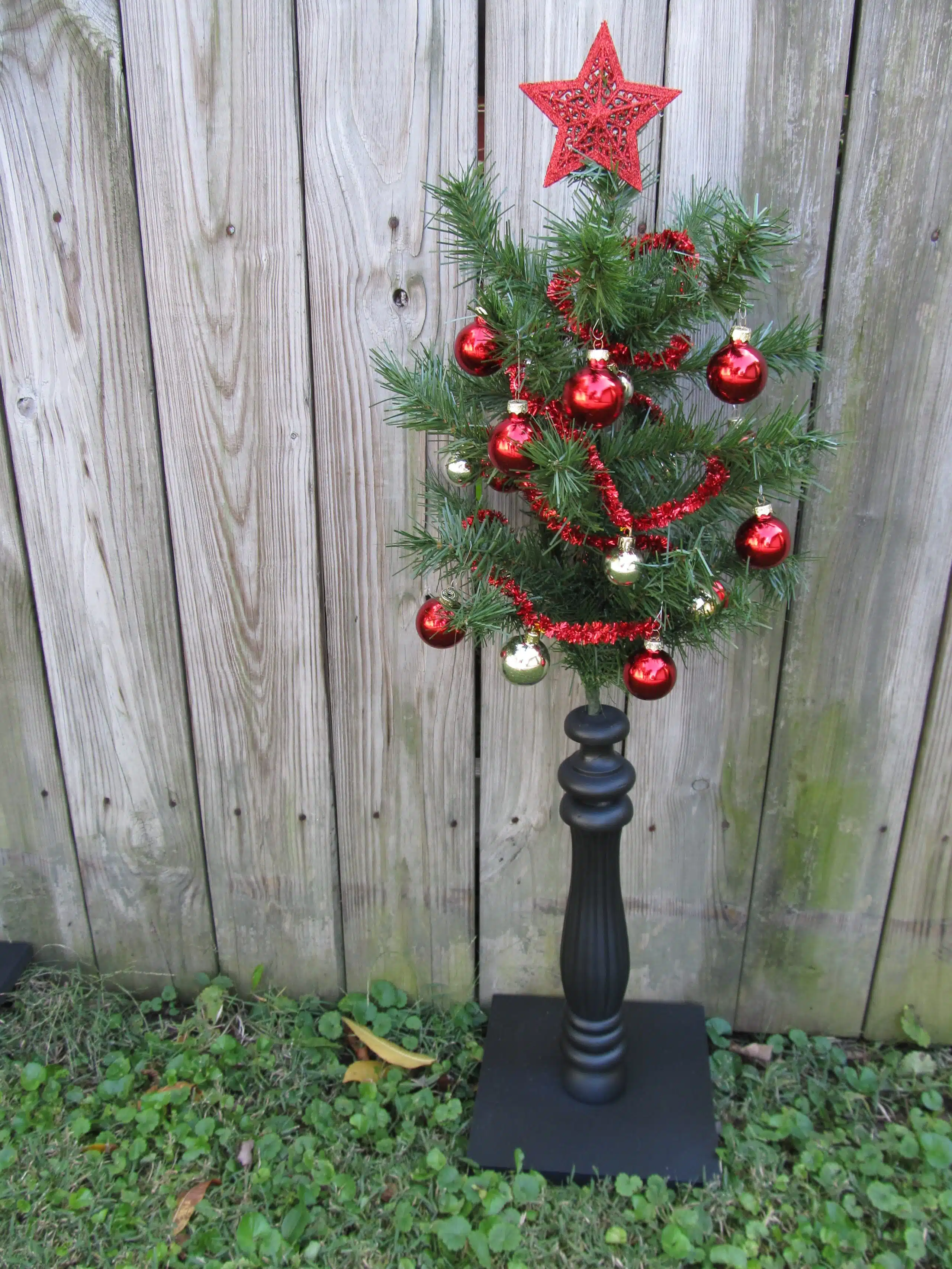 Upcycled Chair Spindles Christmas Tree