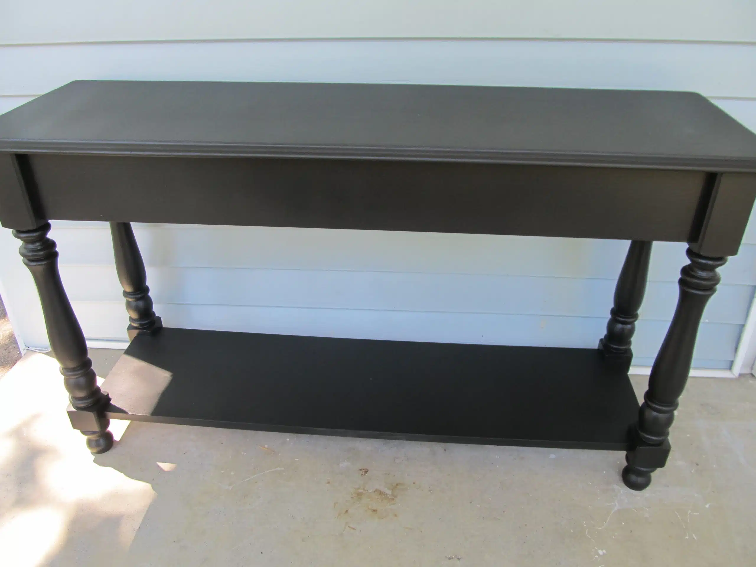 Black Sofa Table-Easy Makeover - My Repurposed Life®