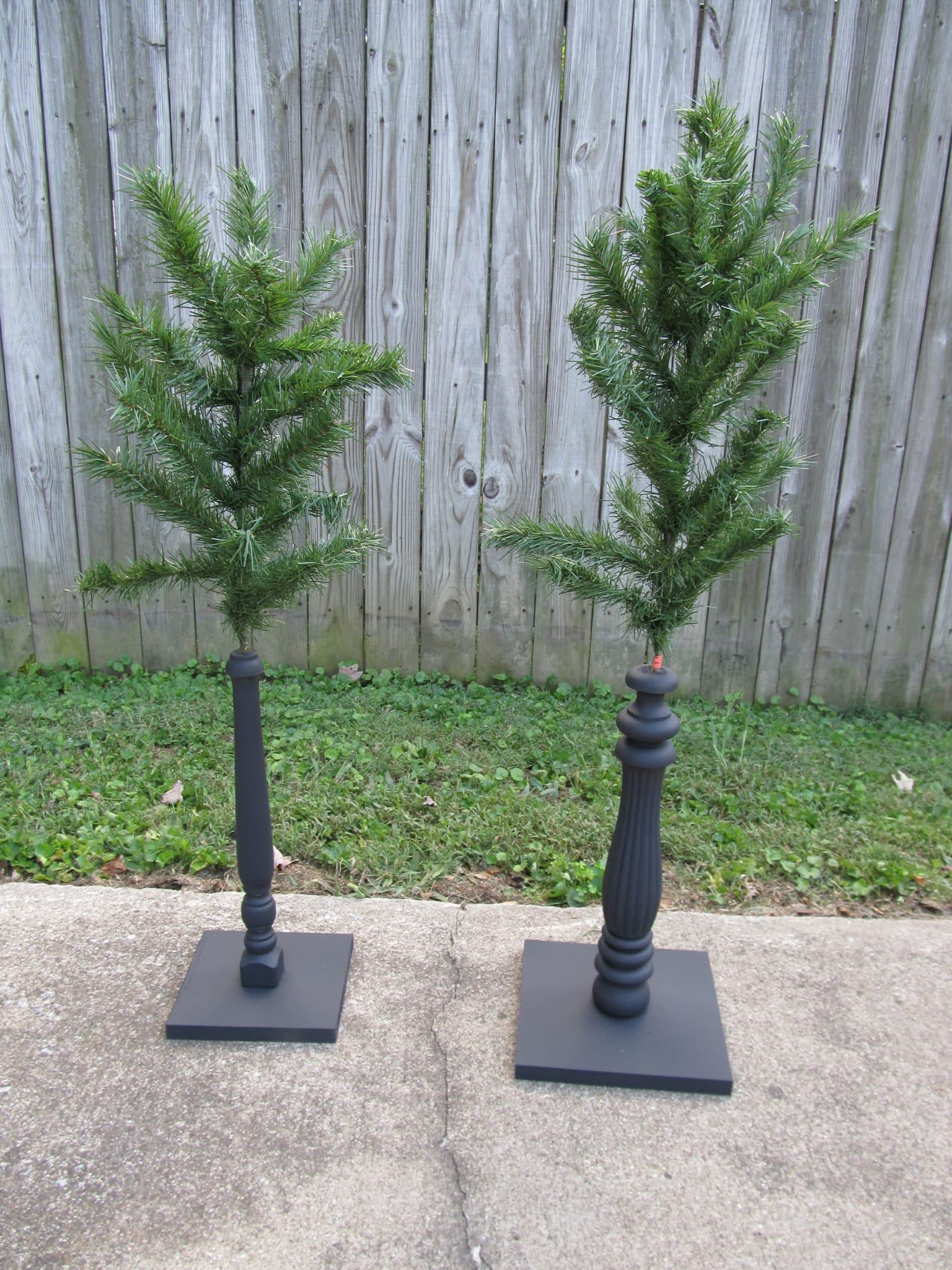 Upcycled Chair Spindles Christmas Tree